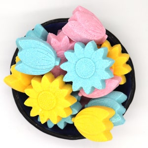 8 Flower-shaped Bath Bombs Bath Fizzy, Bath Fizzies, Bath Fizzie, Tulip ...