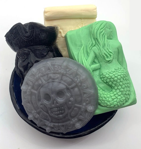 The Soaps of the High Seas Set of 4 Soaps Mermaid Pirate | Etsy