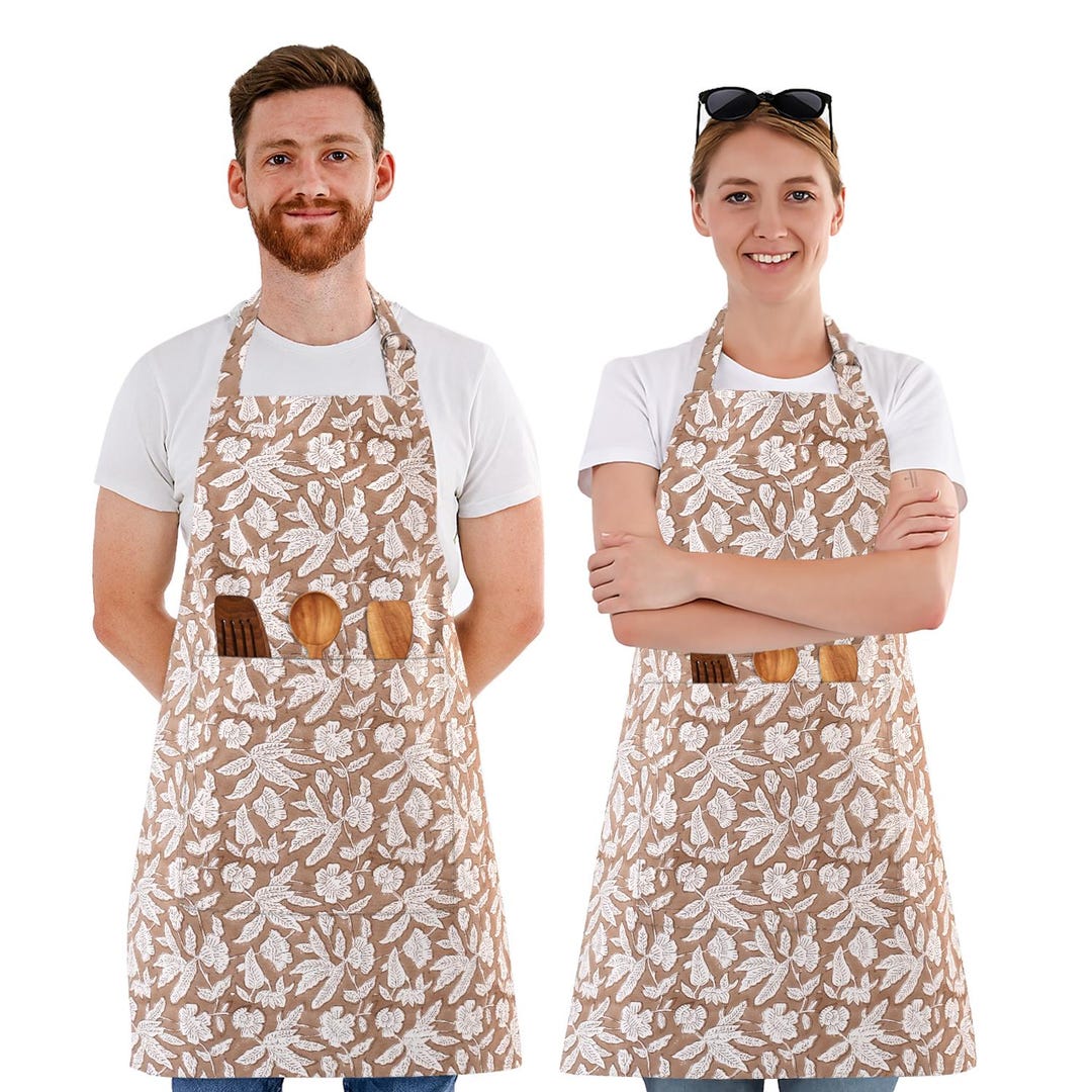 Oak Brown Kitchen Apron for Cooking Baking Men Women, Chef, BBQ, Grill ...