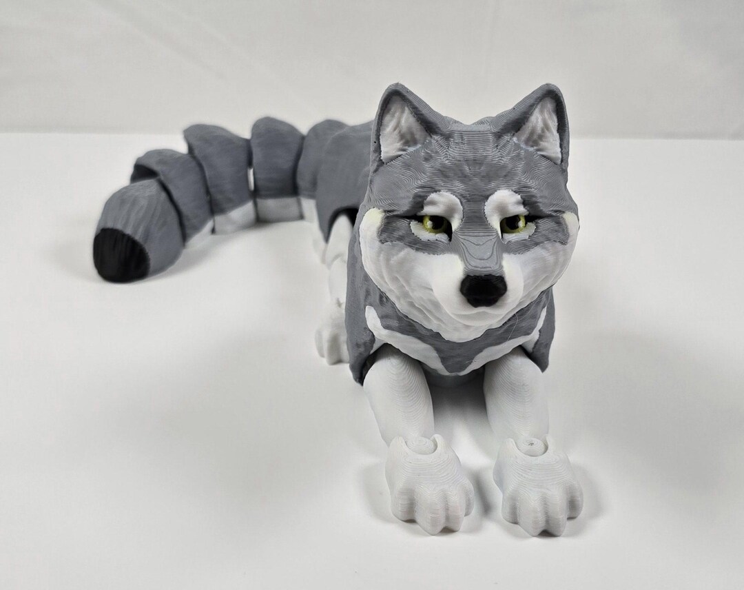3D Articulated Wolf - Etsy