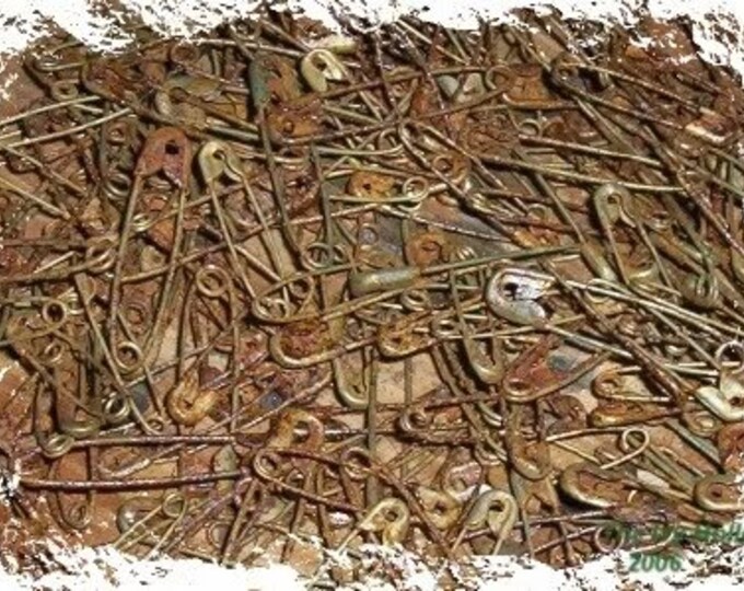 Primitive Rusty Safety Pins Lot of 50 Plus - Etsy