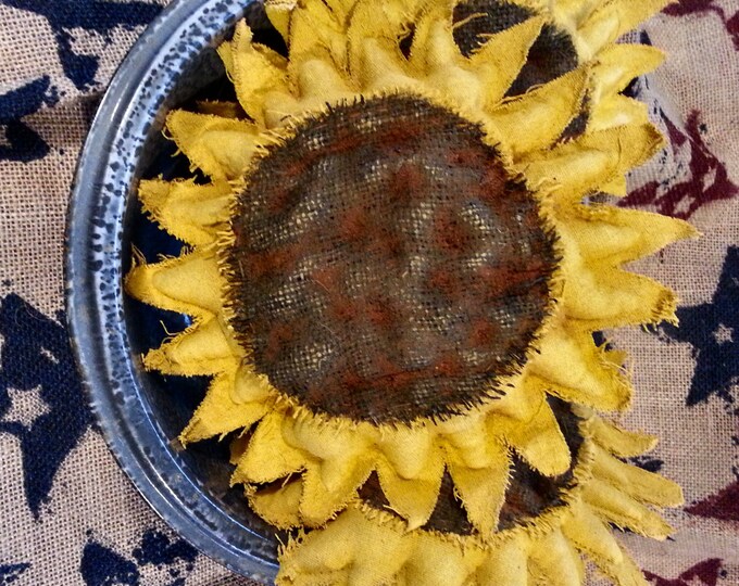 Large Summer Sunflower Primitive Ornies-bowl Filler-tucks - Etsy
