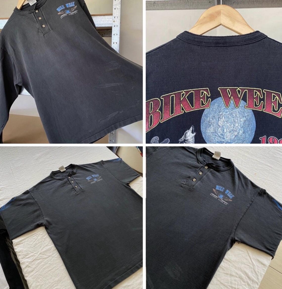 Vintage 1998 Bike Week Daytona Beach Faded Long Sleeve Shirt Size L - Etsy