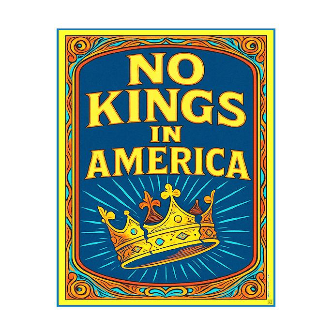Printable Protest Sign Poster 22x28 "no Kings" Political Art Subversive ...