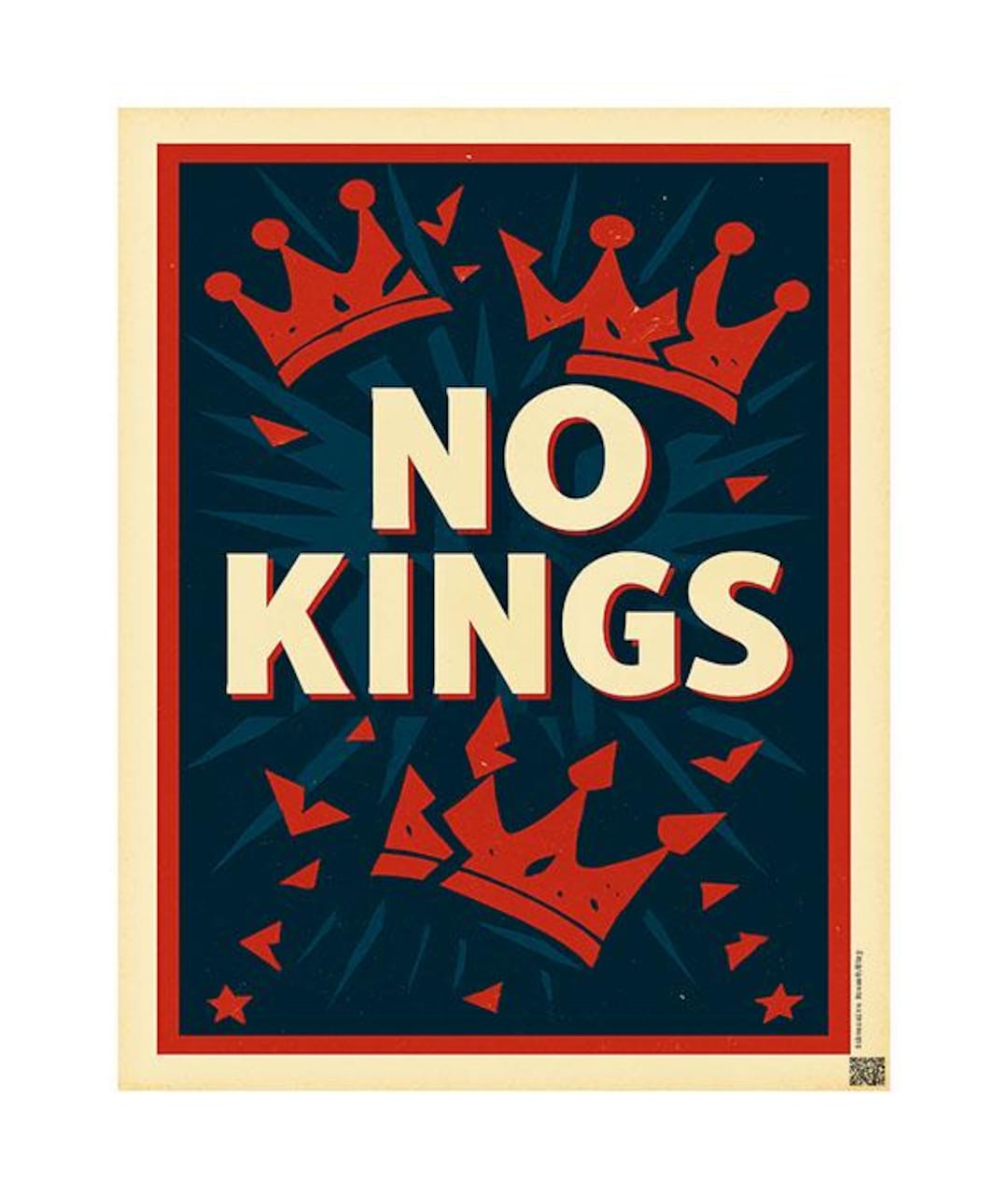 Printable Protest Poster Sign – NO KINGS – Instant Download Political ...