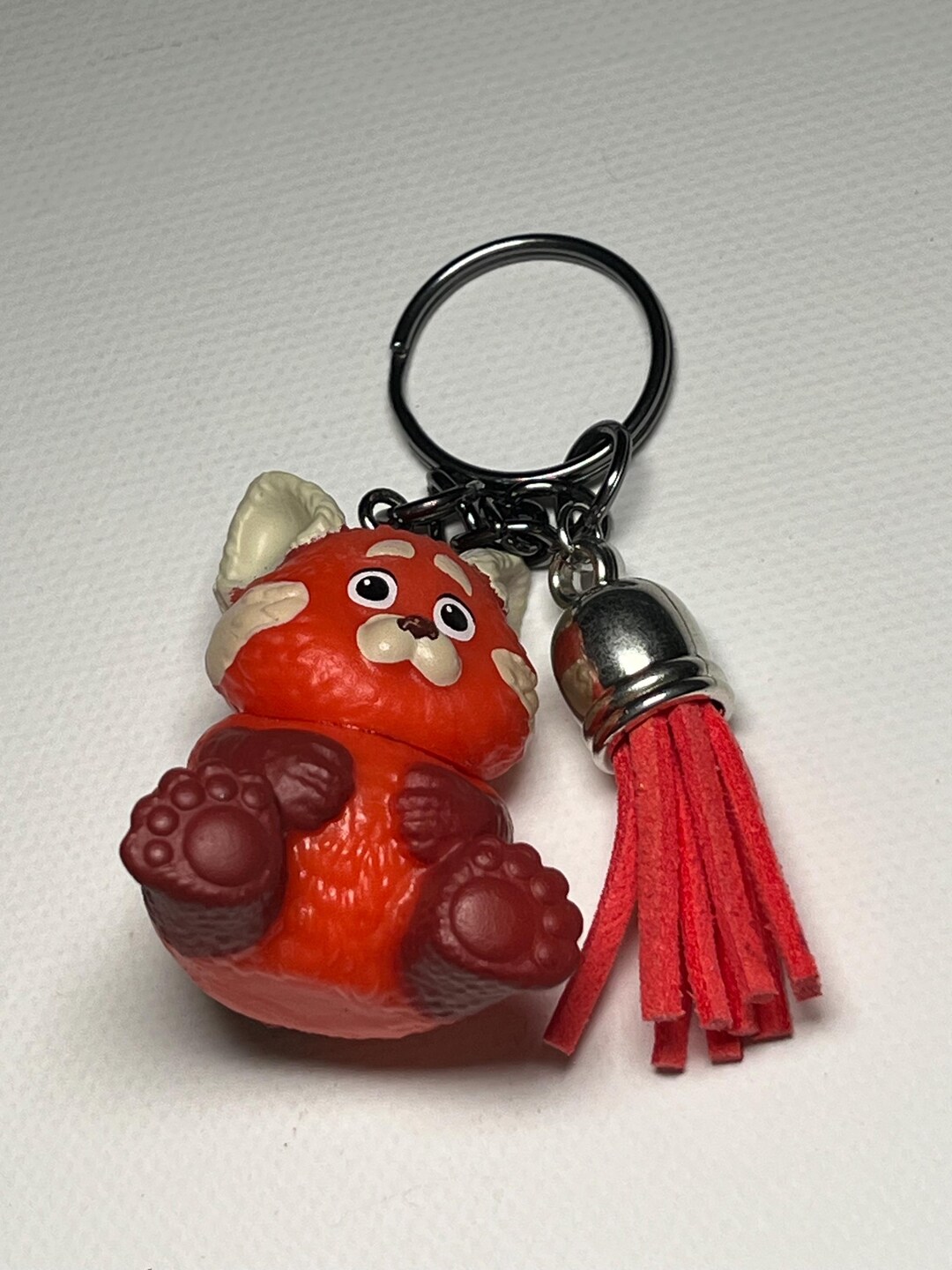 Turning Red Panda Keychain With Red Tassel - Etsy