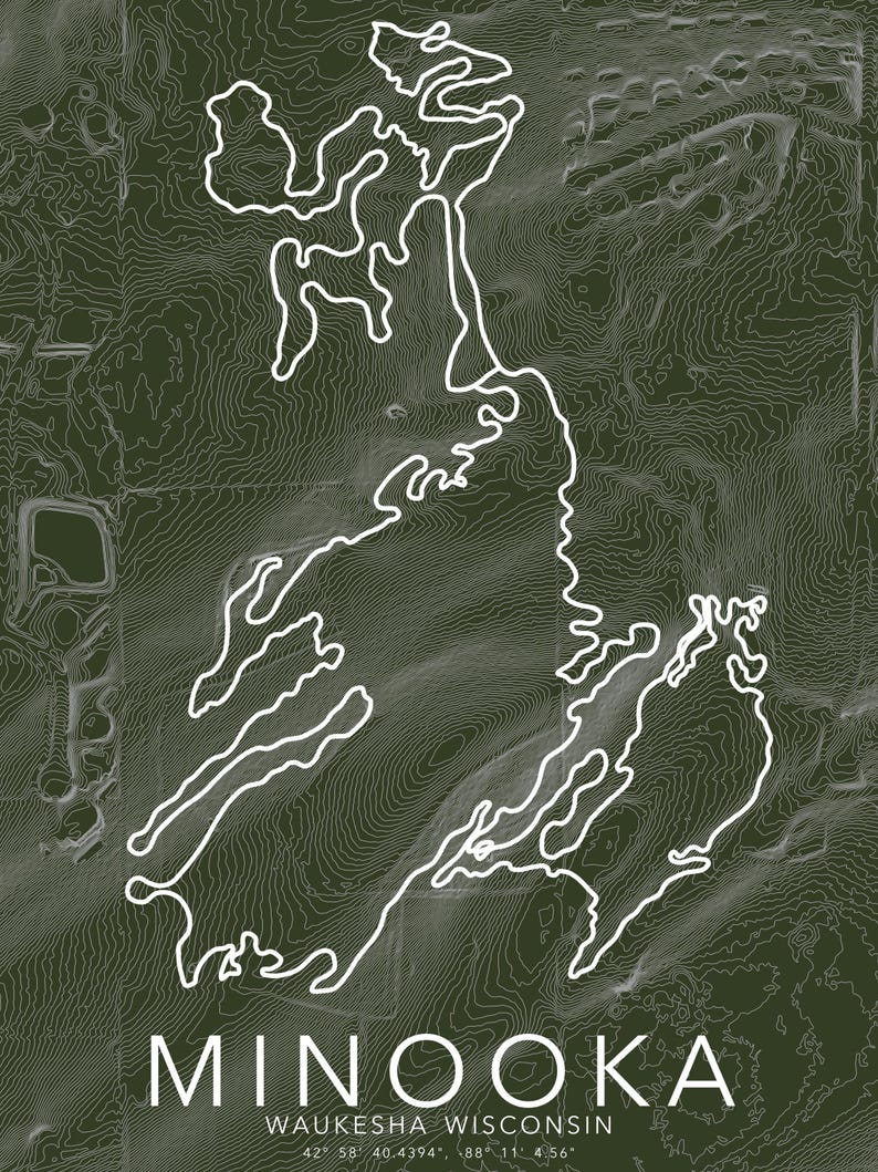 Minooka Mountain Bike Trail Map Poster - Etsy