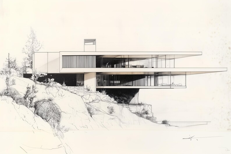 Cascade Cliffs, Architecture Print - Etsy