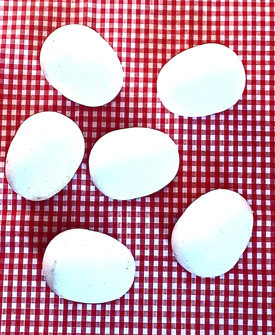 12 Styrofoam Egg-shaped Balls, 2.5" in Diameter, White Balls, Smooth ...