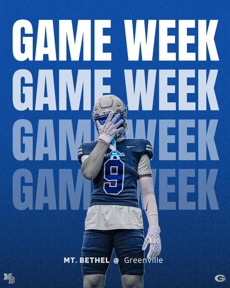 Football Game Week Canva Template | Editable Sports Game Day Flyer ...