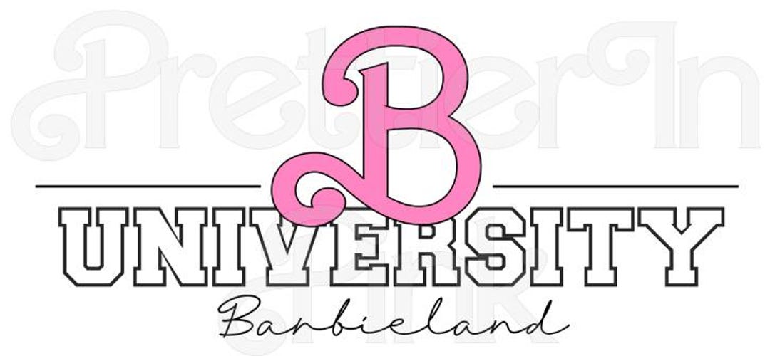 Barbie University Logo - Digital Print - Etsy