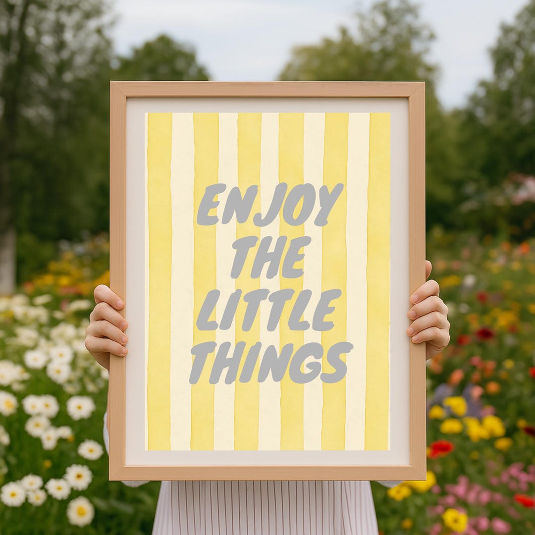 Enjoy the Little Things – Printable Wall Art – Watercolor Poster – 4 ...