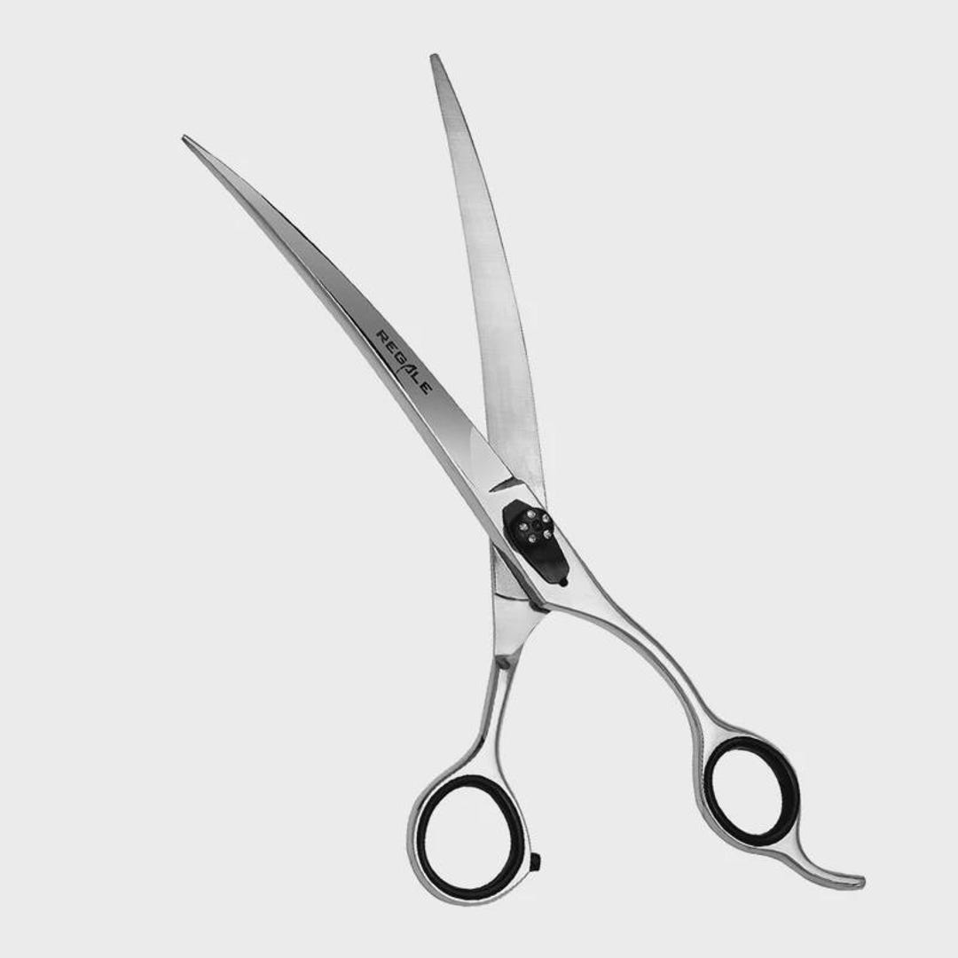 Hand-crafted Japanese Steel Curved Barber Shear: Afro & Beard Styling ...