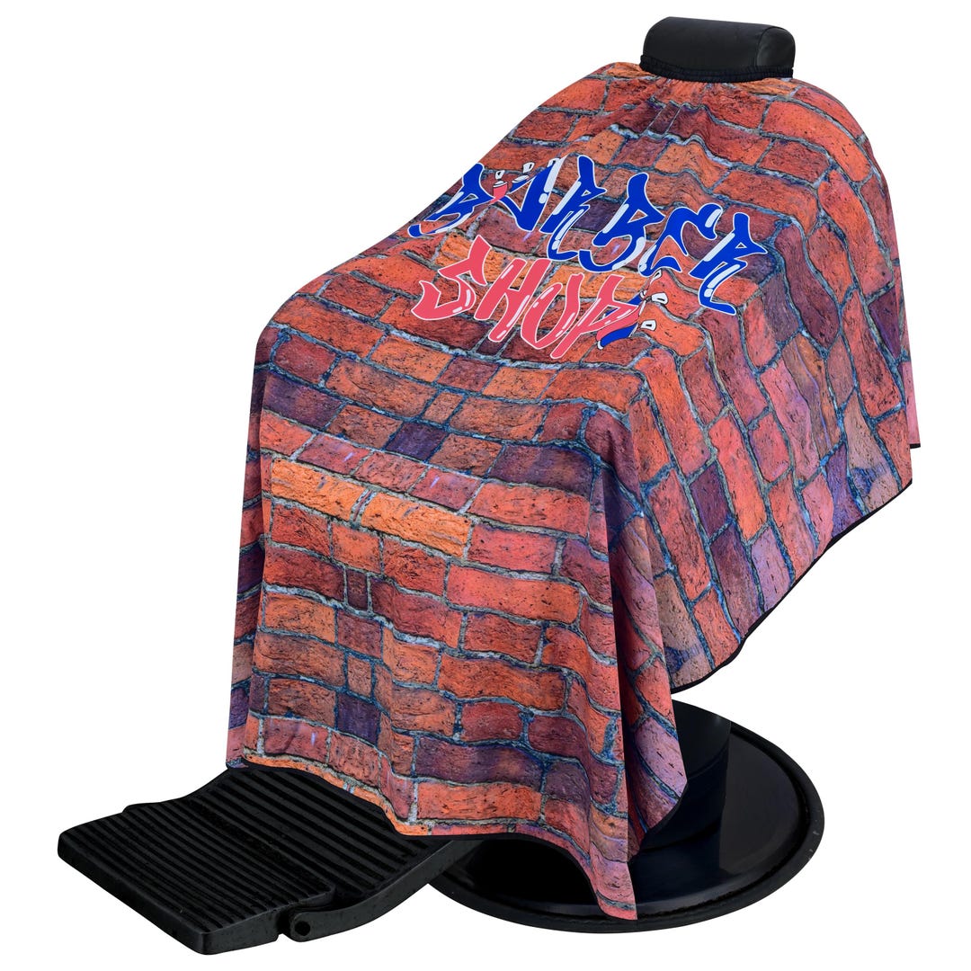 Bricks Design Barber Cutting Cape, Professional Hair Styling Capes ...