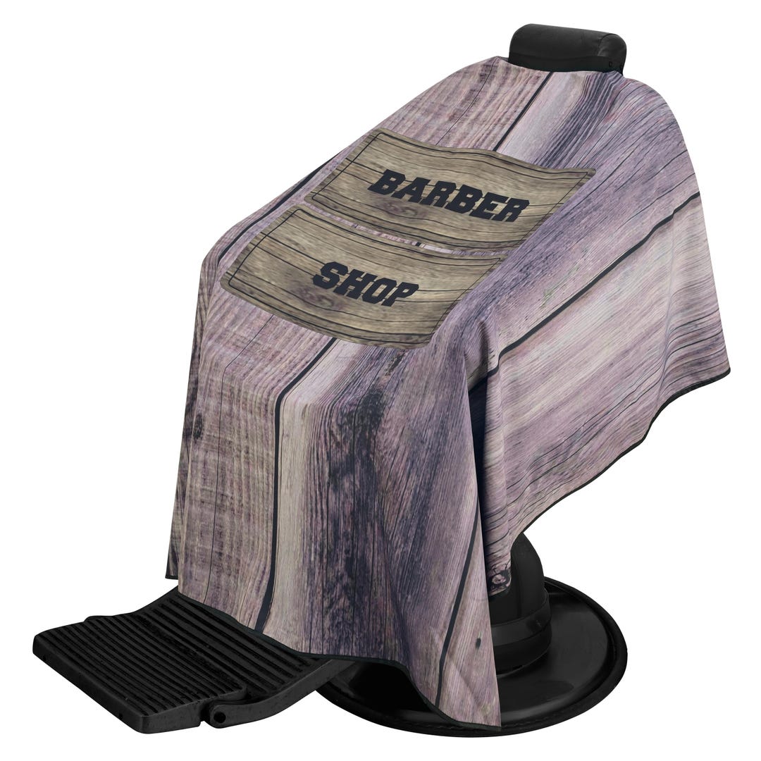 Regale Barber Supply Wood Design Barber Hair Cutting Cape, Barber ...