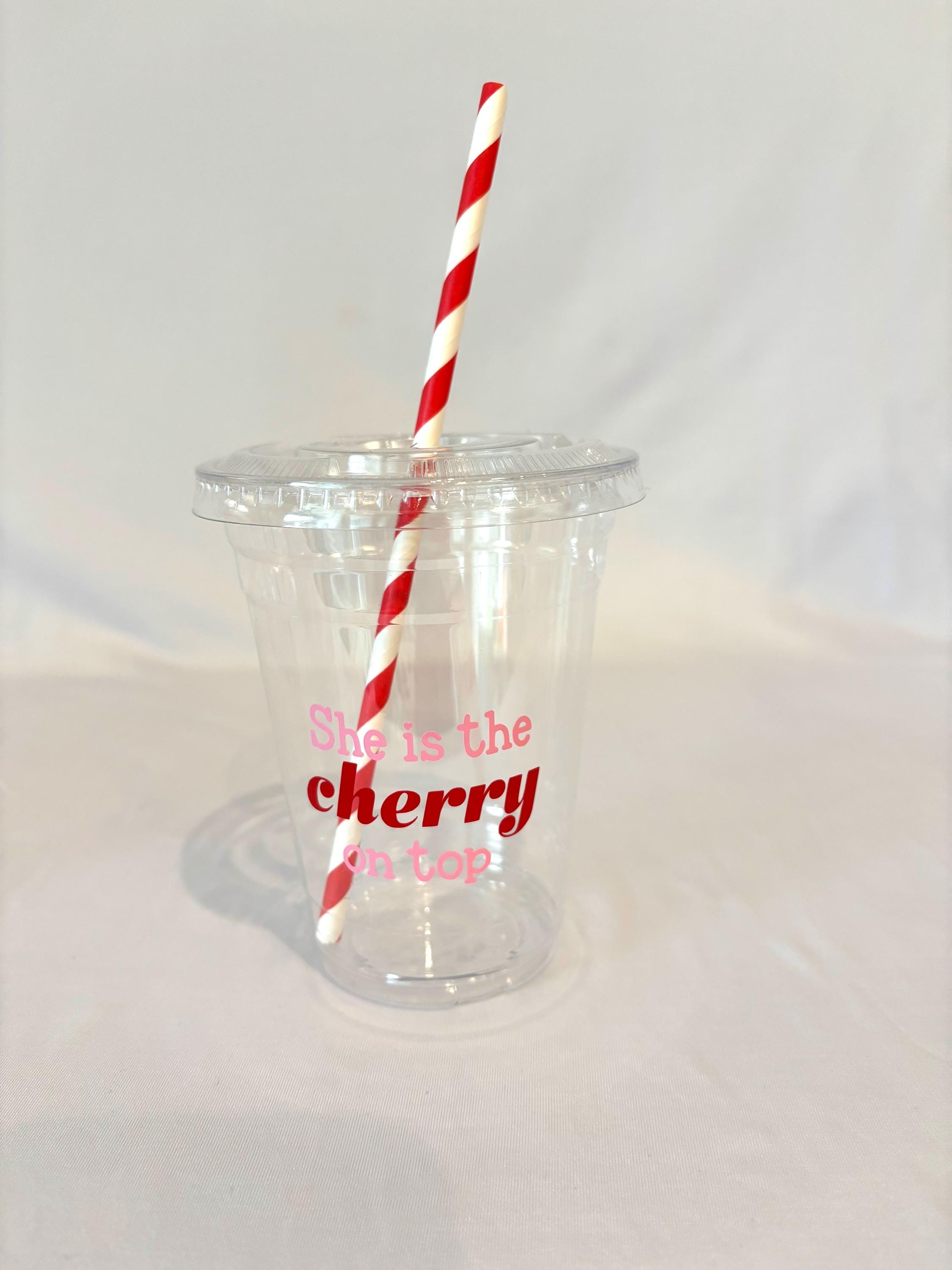 She's the Cherry on Top Cups, Cherry Baby Shower, Cherry Cups, She is ...
