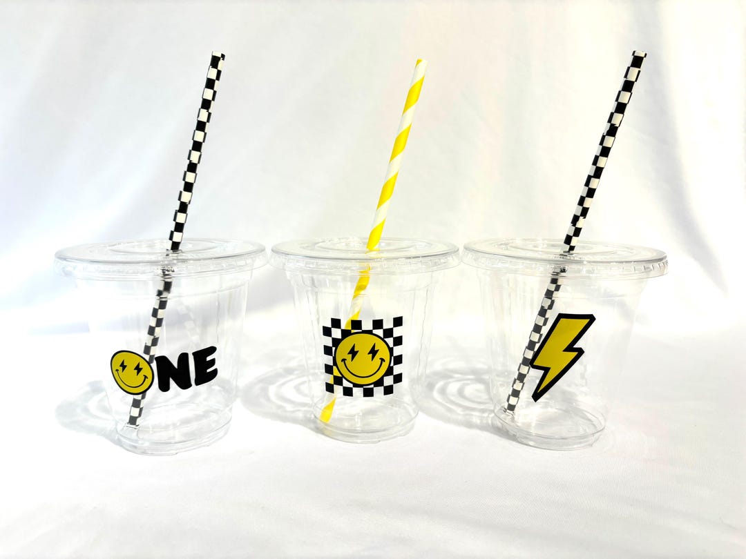 One Happy Dude Party Cups, Smiley Face Party Cups, Lightning Bolt Cups ...
