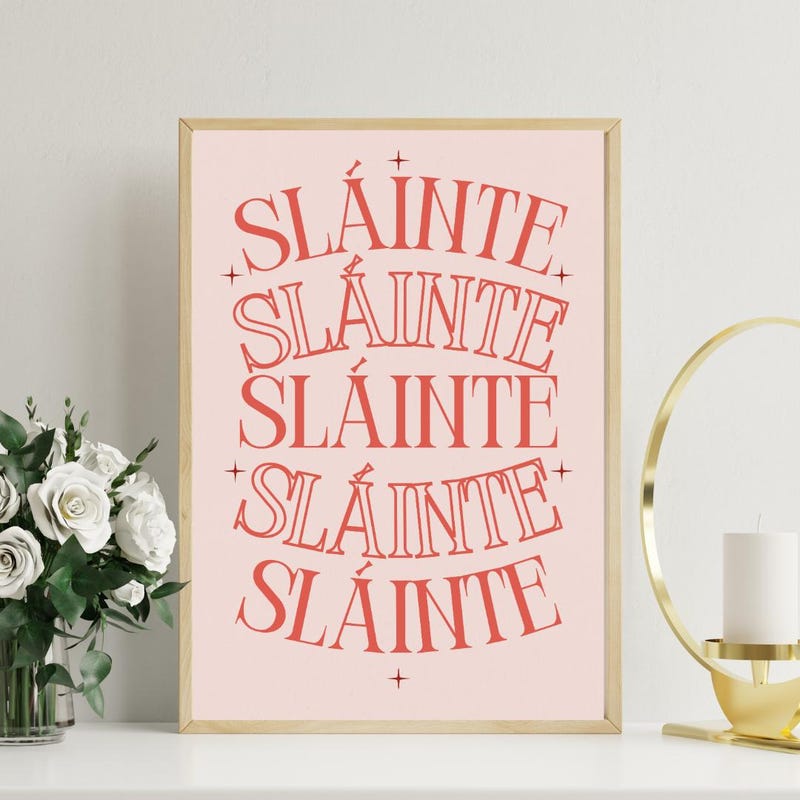 Slainte Print - Etsy