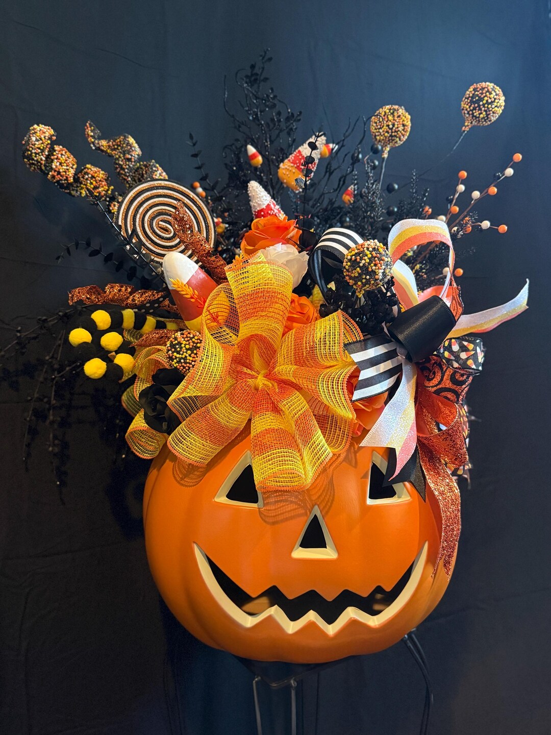 Candy Corn Jack O Lantern - Etsy