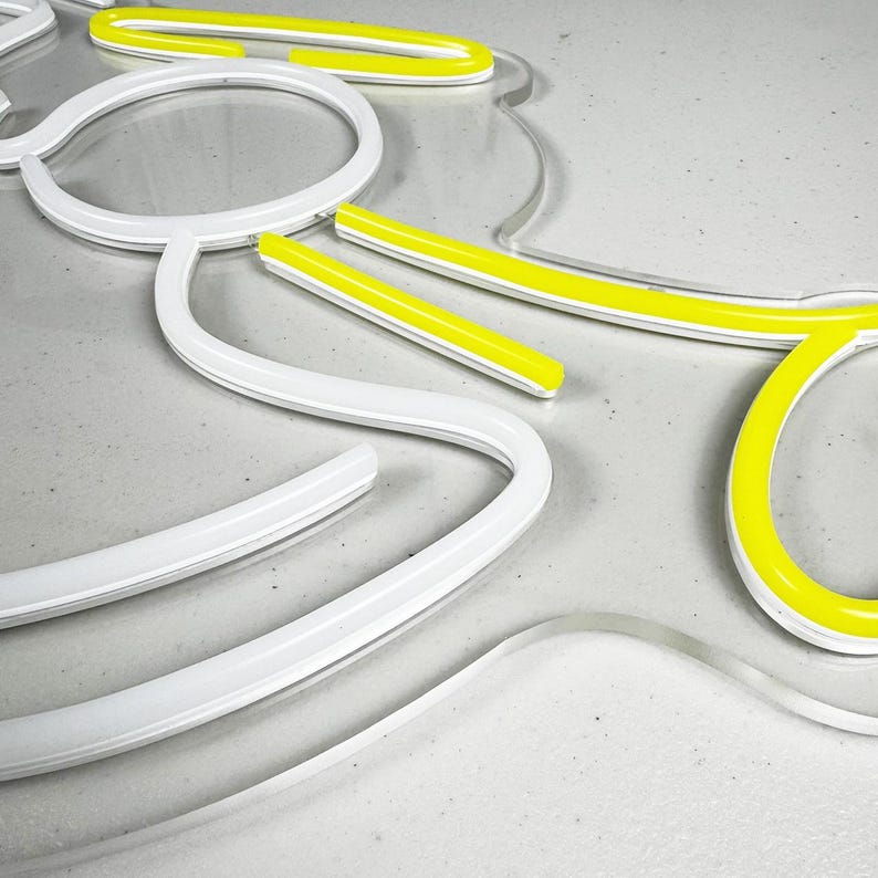 LED Neon Strip Light Angel and Trumpet Christmas Decoration - Lighted ...