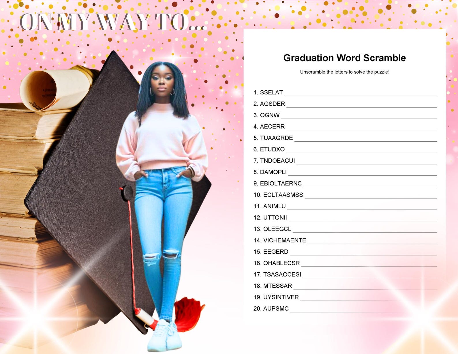Grad Booklet Bundle | Graduation Keepsake Templates | Editable Canva ...