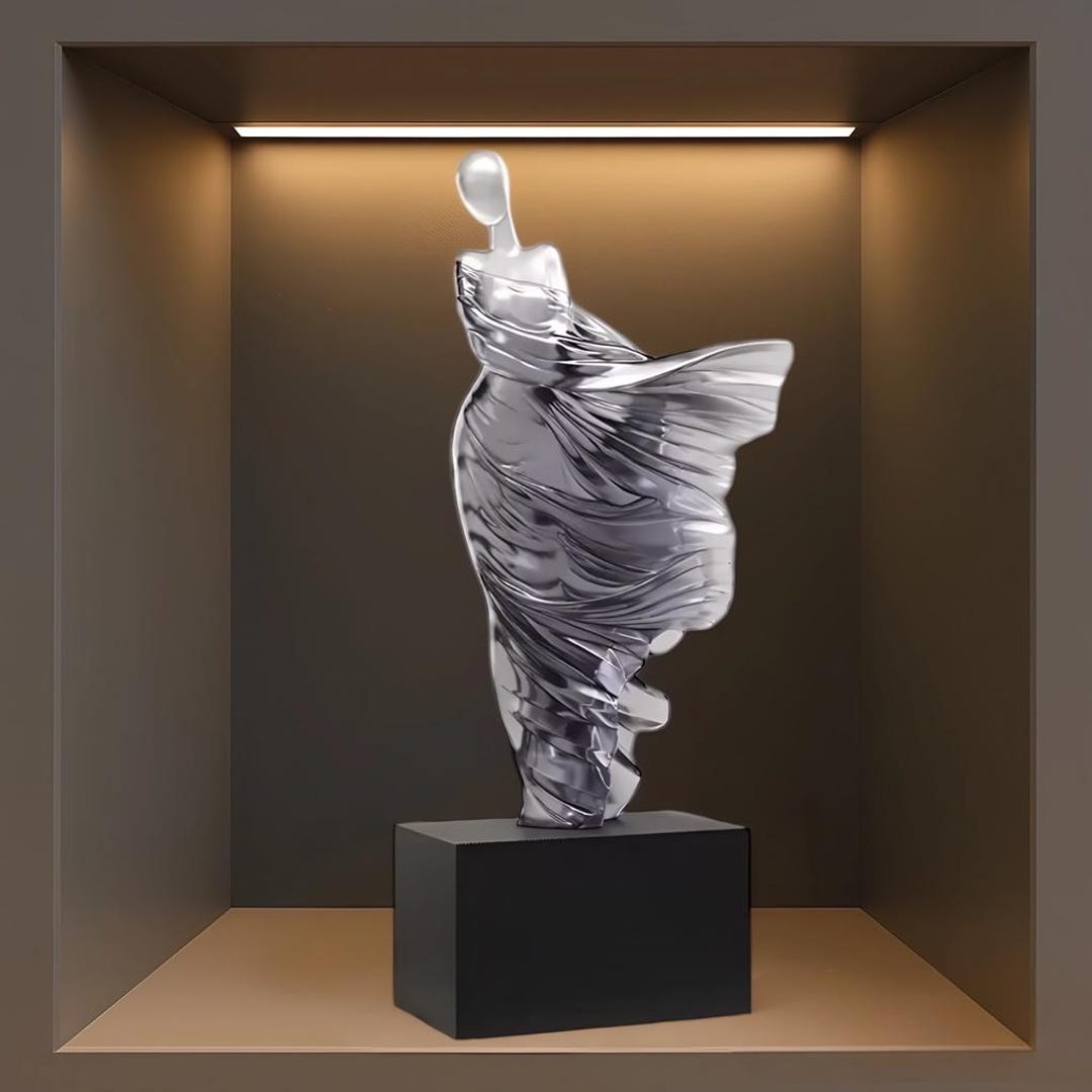 Abstract Resin Sculpture – Contemporary Female Art Statue, Luxury ...