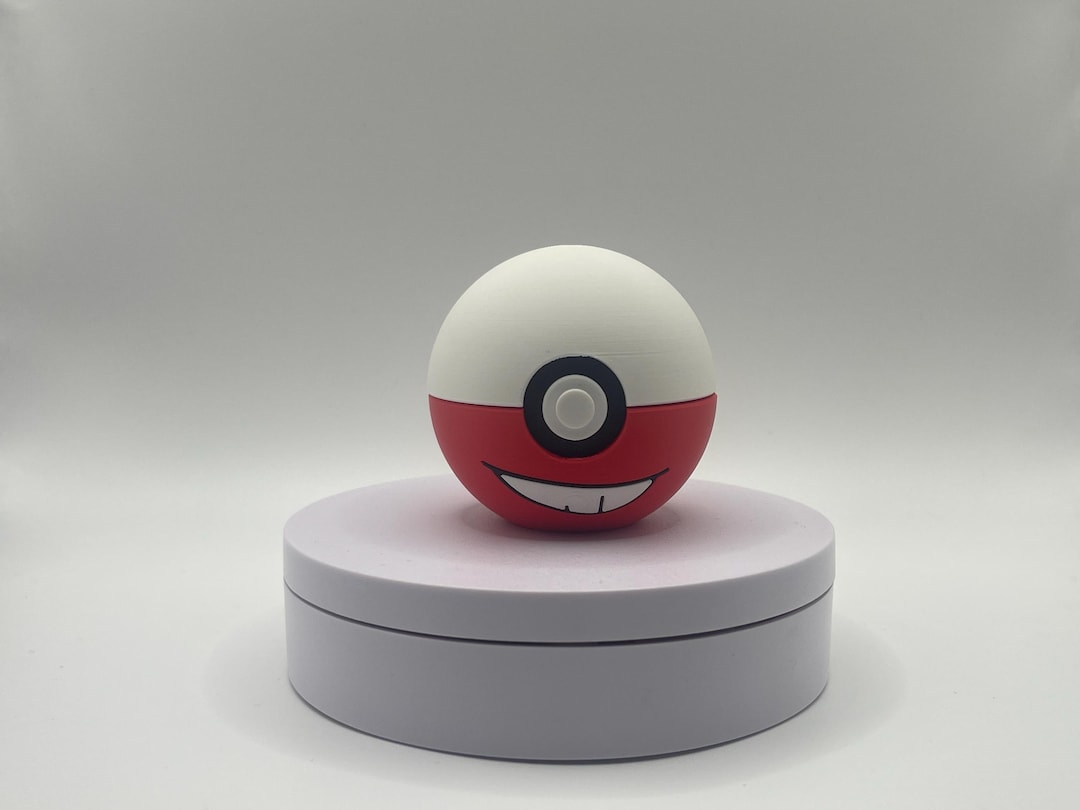 Electrode Inspired Pokéball | 3D Printed Pokémon Collectable | Electric ...