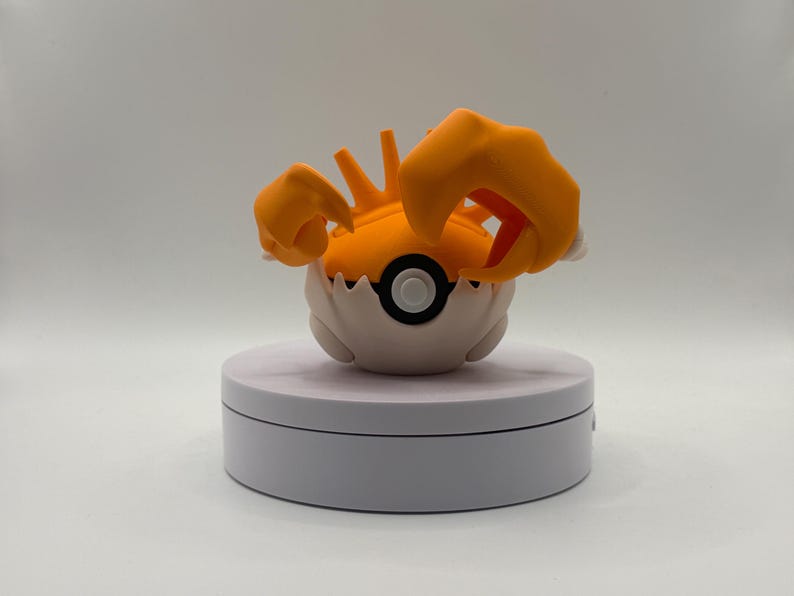 Kingler Inspired Pokéball | 3D Printed Pokémon Collectable | Water Type ...