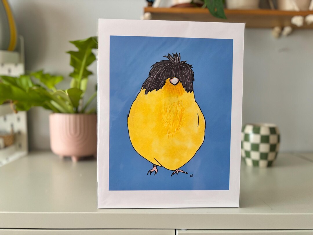 Emo Bird "mom, It's Not Just a Phase" Art Print - Etsy