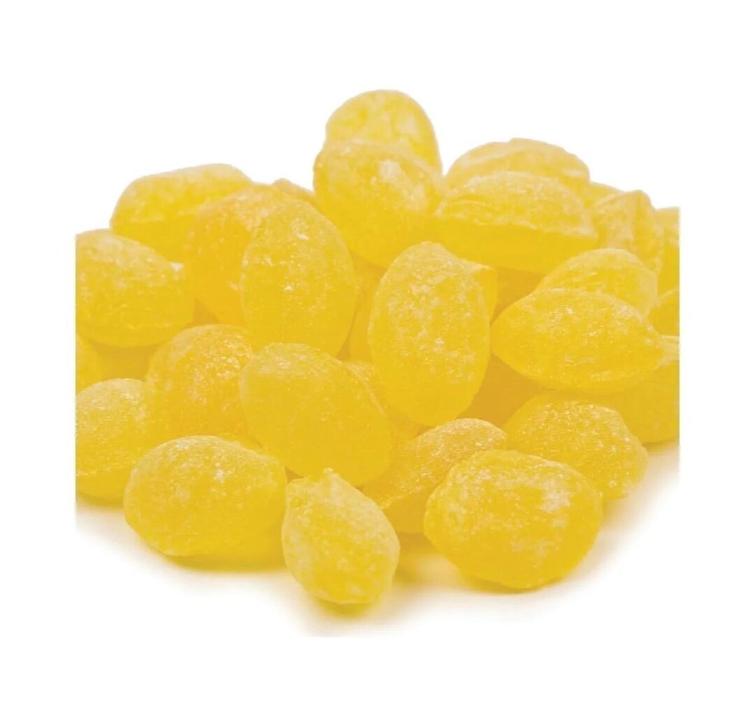Sanded Lemon Drops Hard Candy - Gluten Free, 24 Oz Jar - Etsy