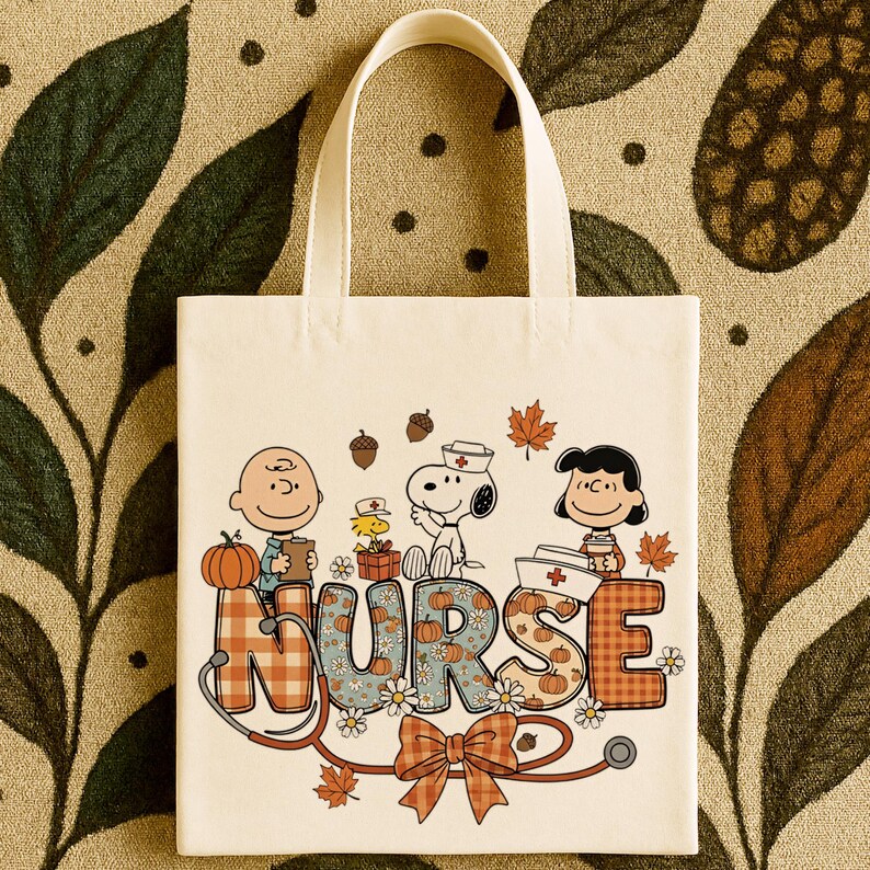 Snoopy Fall Nurse PNG: Thanksgiving Peanuts Cartoon (digital Download ...