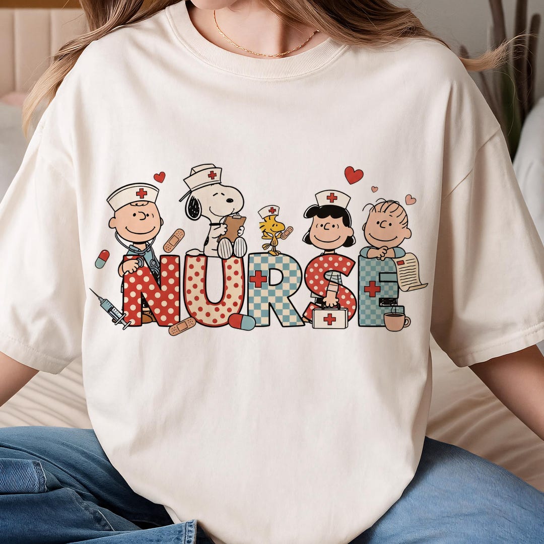 Christmas Snoopy Nurse PNG: Cartoon Dog Clipart (digital Download) - Etsy