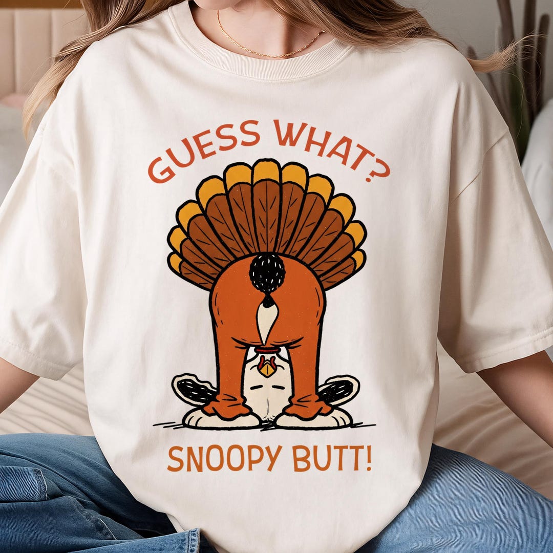 Funny Snoopy, Peanuts Turkey Butt PNG, Thanksgiving Fall Clipart ...