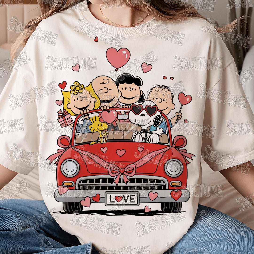 Snoopy, Peanuts Couple PNG, Valentines Day Car Clipart (digital ...