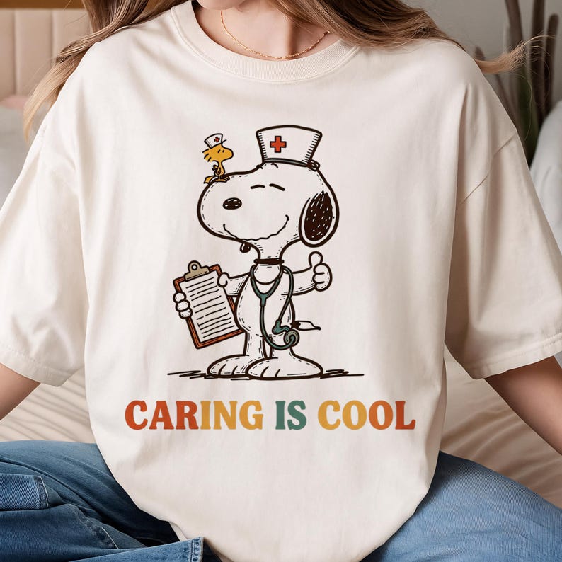 Snoopy ER Nurse PNG: Cartoon Clipart, Nurse Shirt Design (digital Download) - Etsy