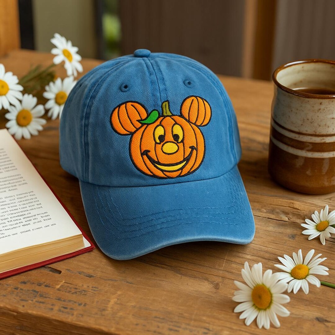 Mouse Jack-o'-lantern Pumpkin Face Head Halloween Hat, Mouse Spooky ...