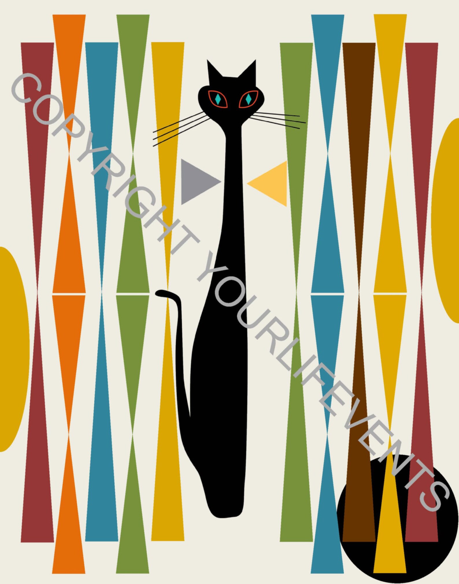 Mid-century Modern Art Print | Instant Download | Printable Mid-century ...