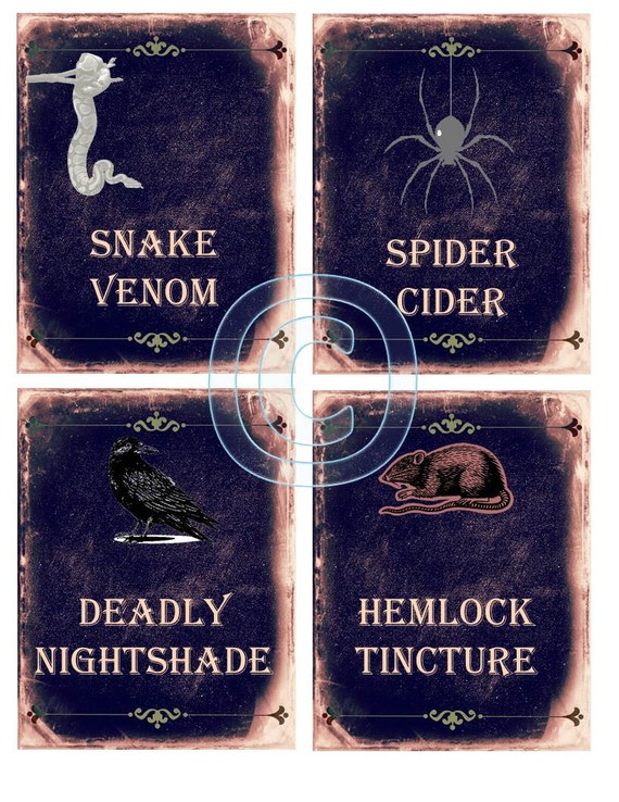 Spooky Halloween Labels / Editable Halloween Labels / Halloween ...