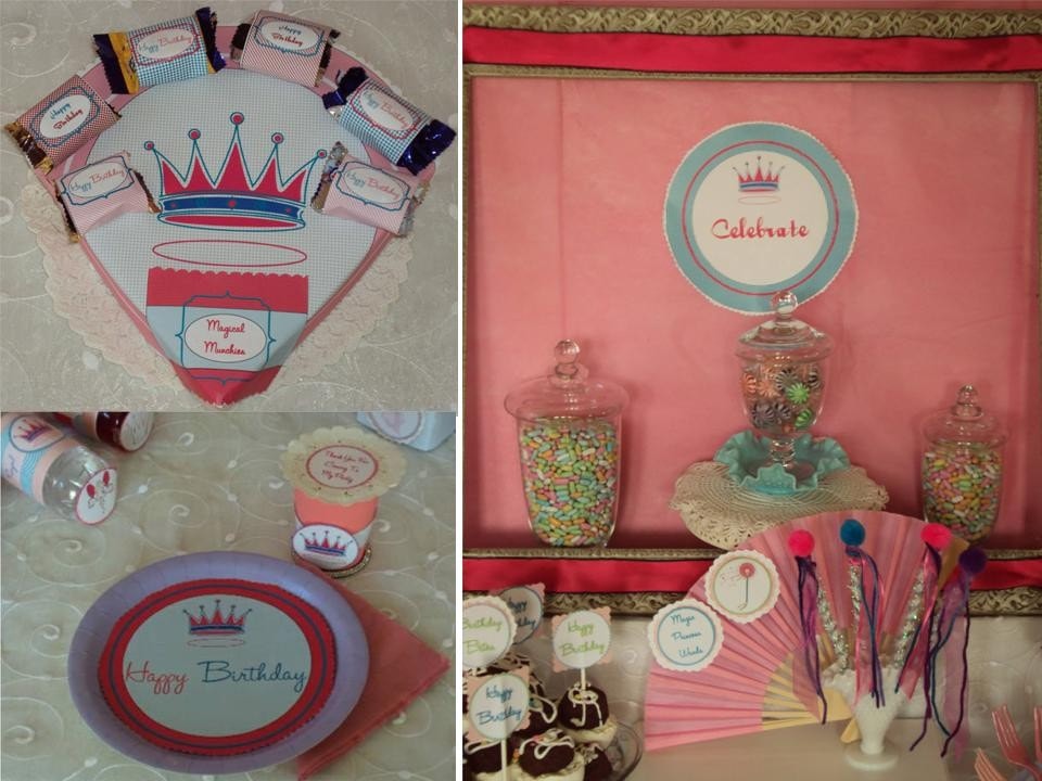 Princess Party Printables - Instant Download DIY Princess Birthday ...