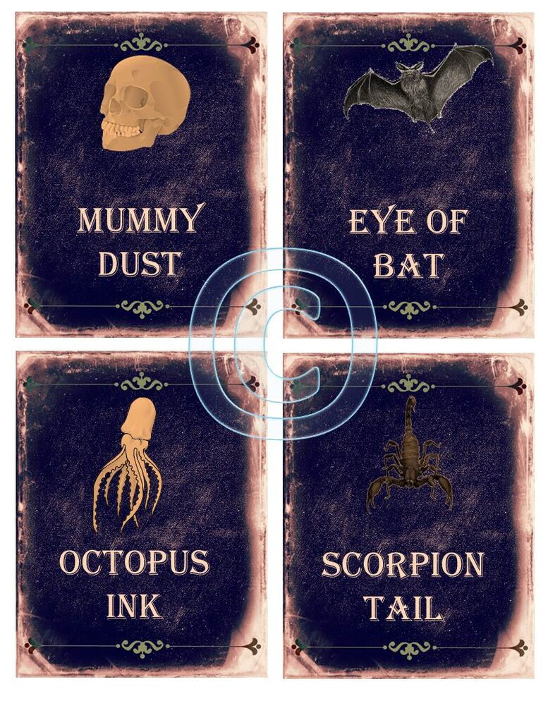 Spooky Halloween Labels / Editable Halloween Labels / Halloween ...