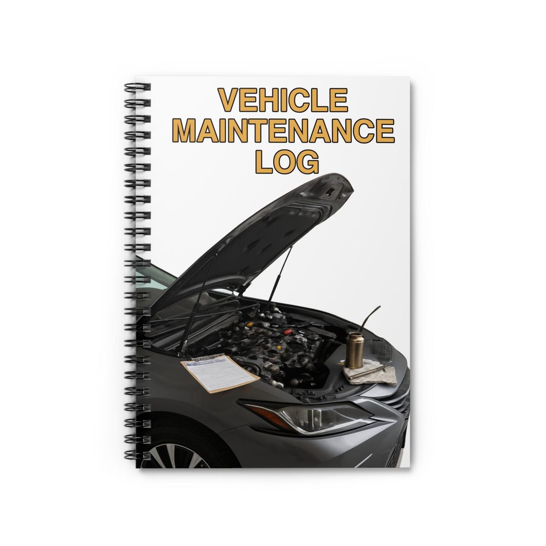 Car Maintenance Log - A5 Spiral Notebook - Etsy