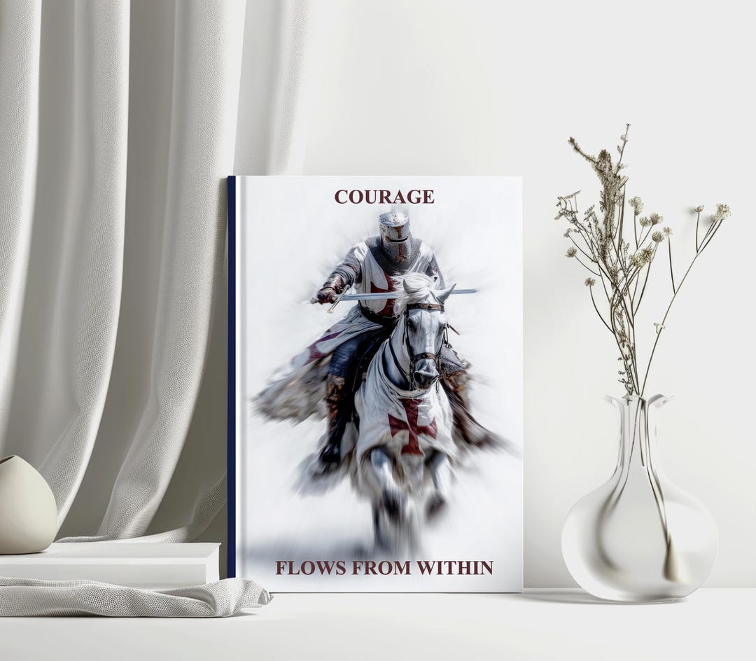 Knight Templar Hardback Journal: Medieval Crusader Notebook, Lined ...
