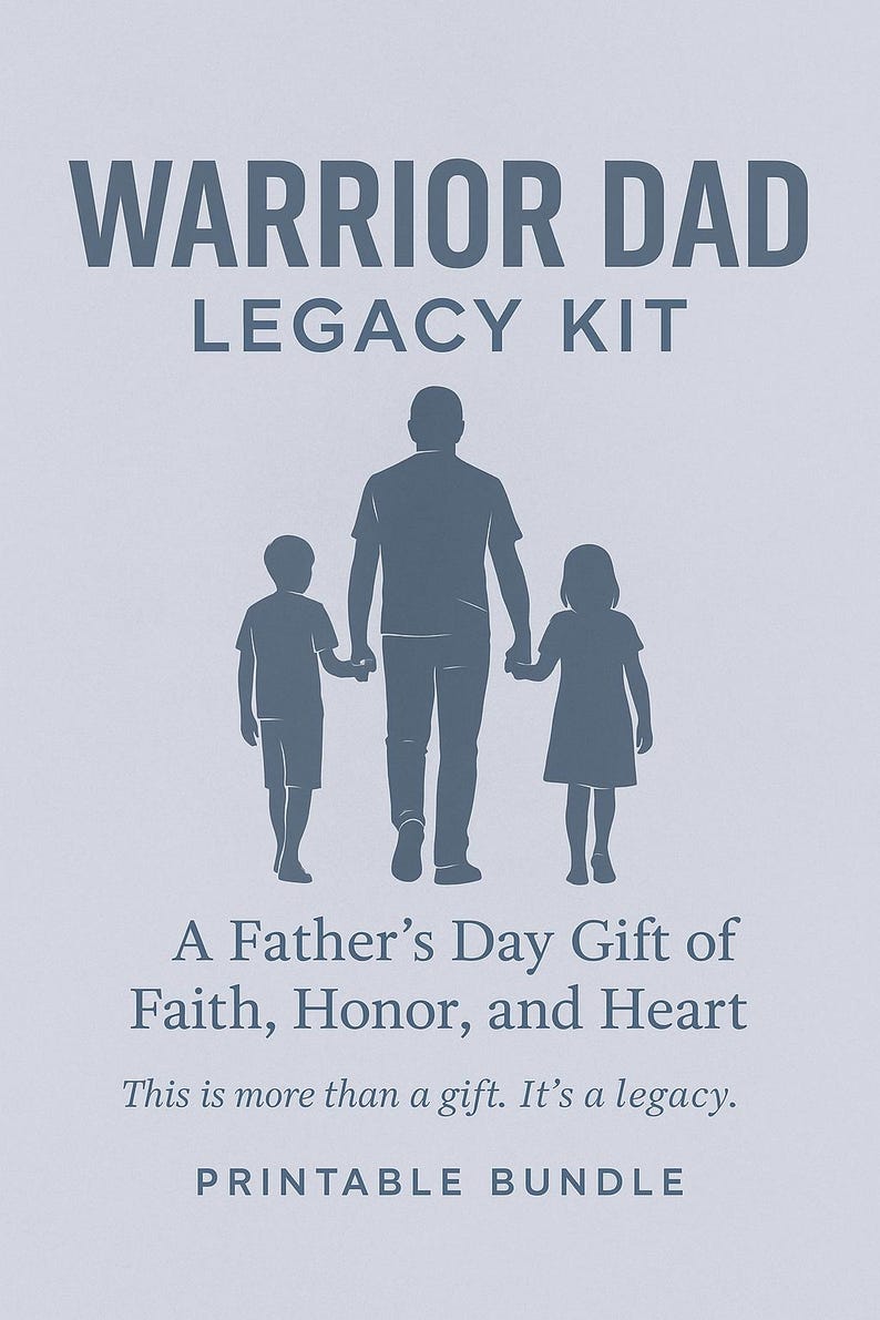 Warrior Dad Legacy Kit: Christian Father's Day Devotional Bundle ...