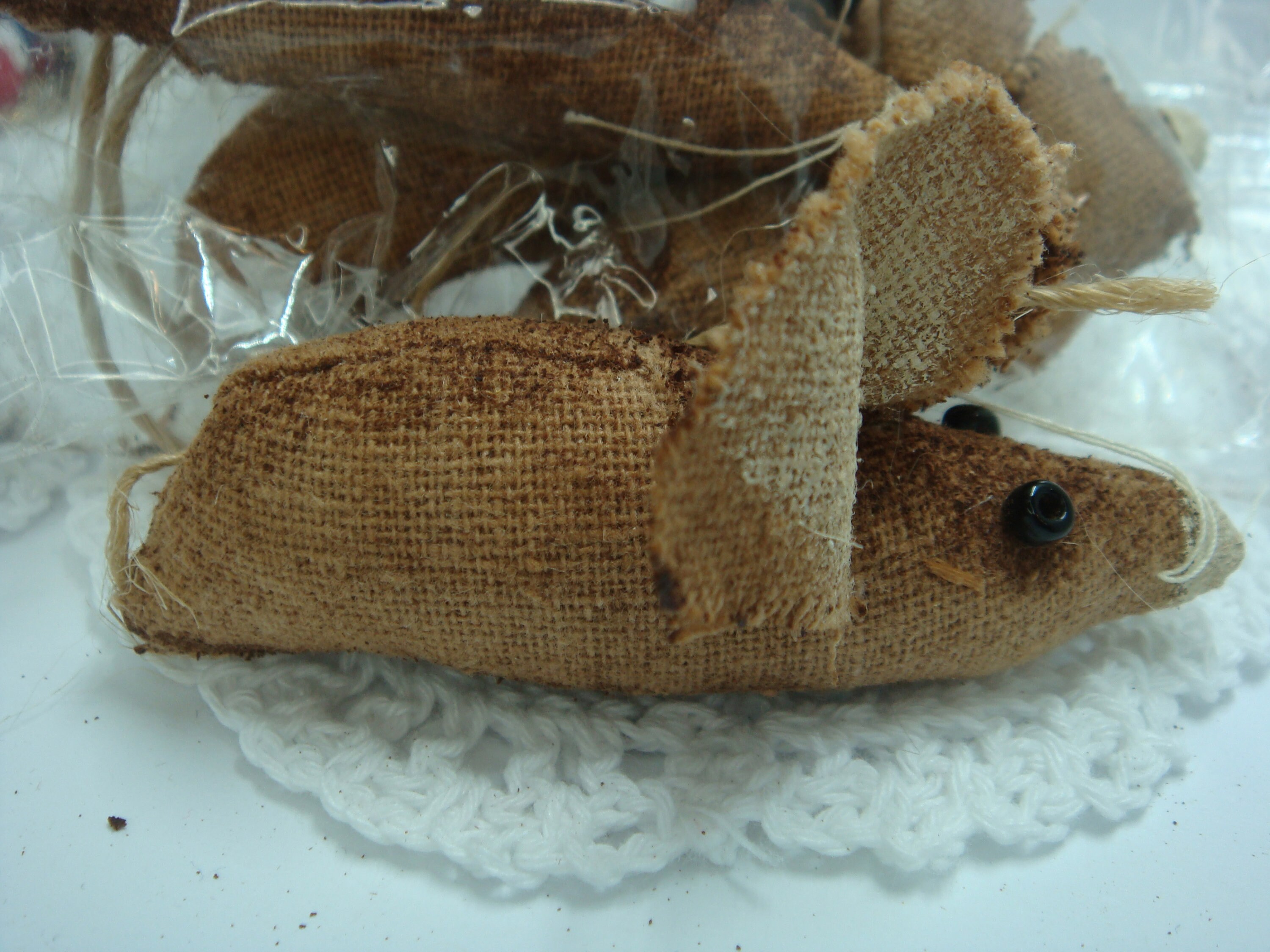 Osnaburg Mice Primitive Country Cabin Rustic Handmade Linen Set of 3 ...