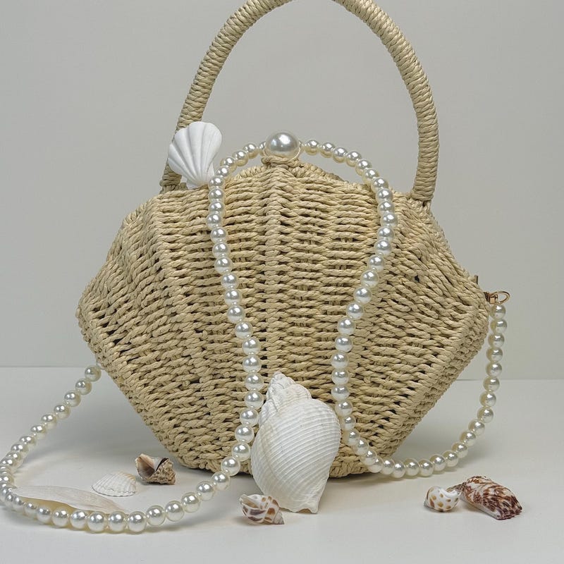 Shell Rattan Bag - Etsy
