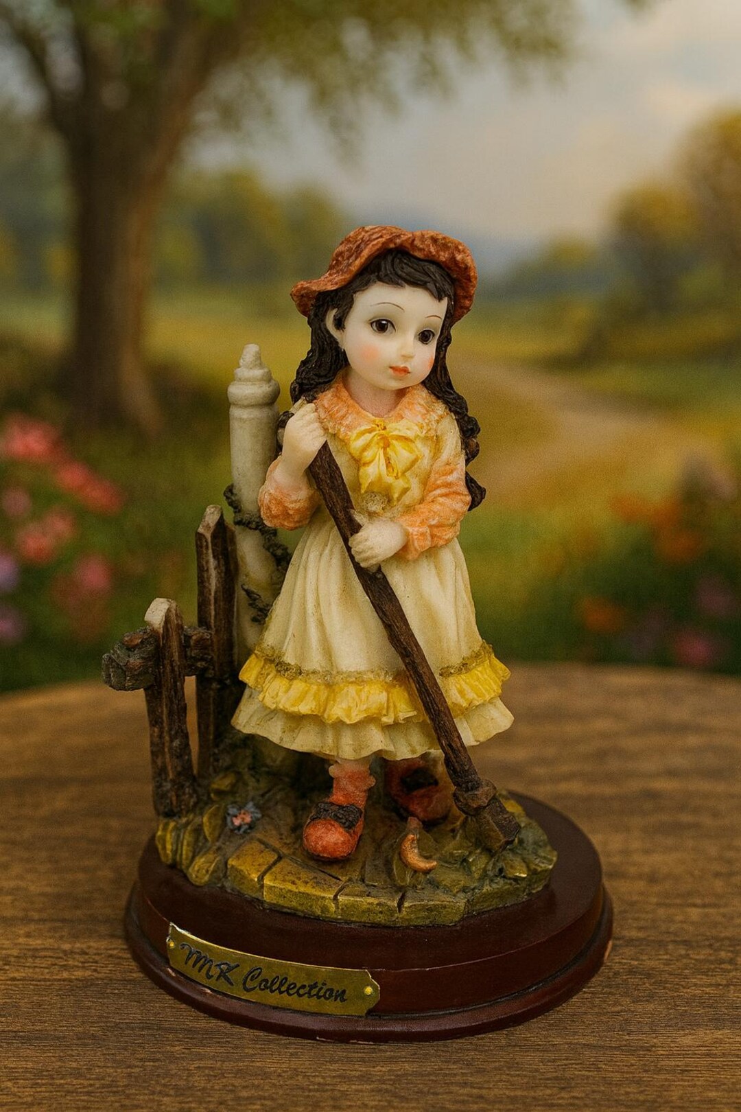 Vintage Girl Figurine – Hand-painted Collectible Statue • Victorian ...