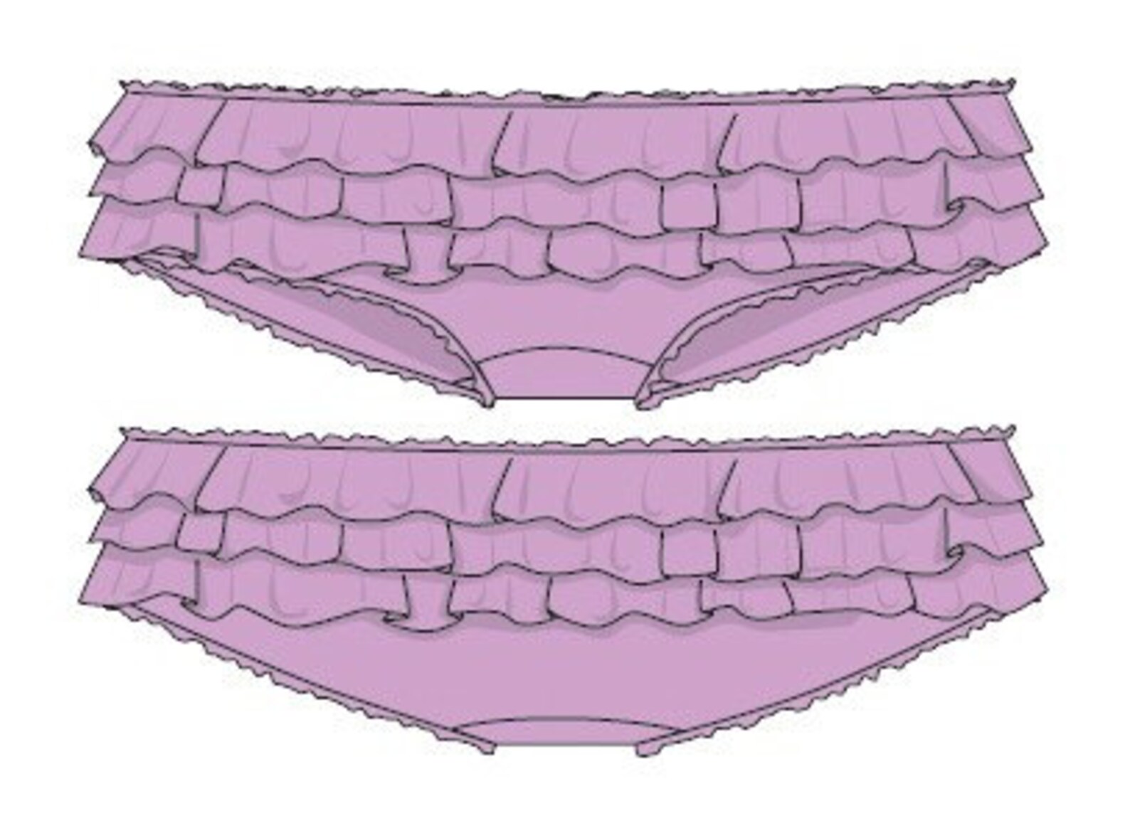The Frilly Knickers Pattern B0902 - Etsy