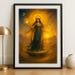 Egyptian Sun Goddess Printable Poster A3 | Boho Mystical Wall Art ...