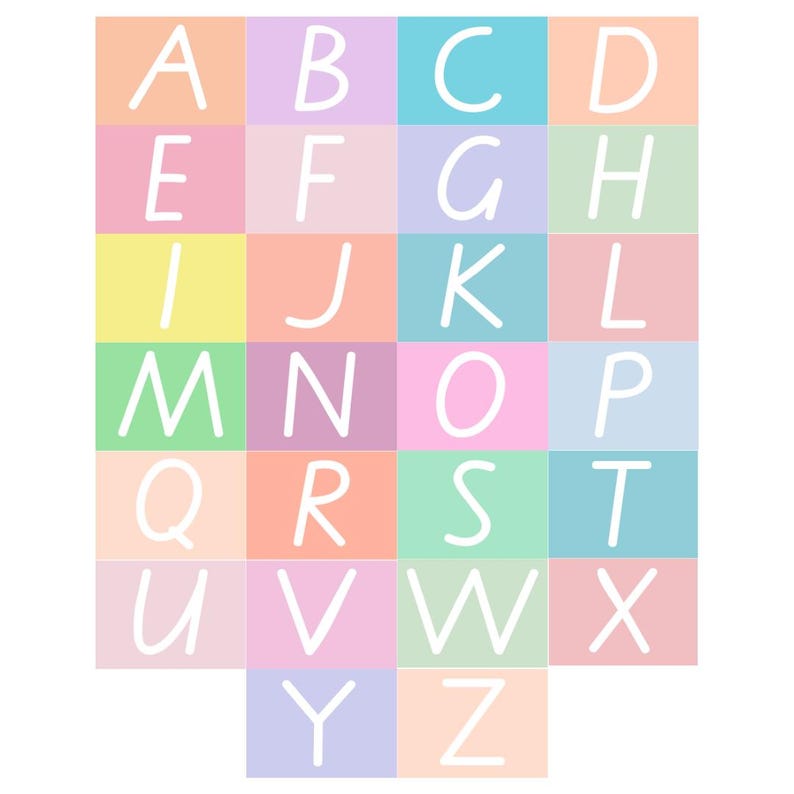 Alphabet Labels - Etsy