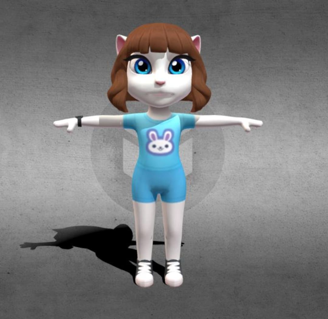 3D Model Talking Angela 3D - Etsy